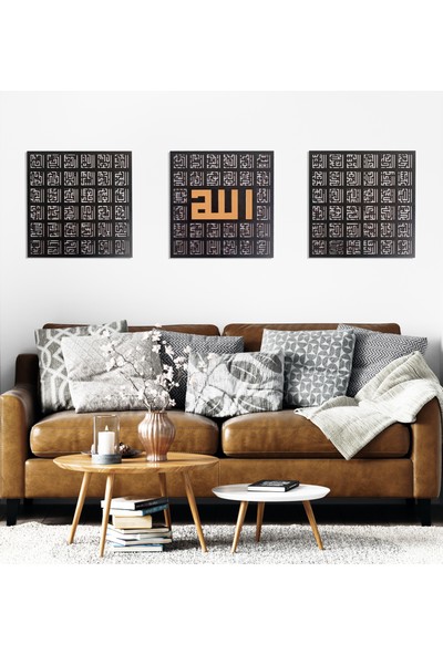Mitra Dekor Esma-Ül Hüsna Allahın 99 Ismi Kufi Mdf Tablo Mitra Dekor Esma-Ül Hüsna Allahın 99 Ismi Kufi Mdf Tablo