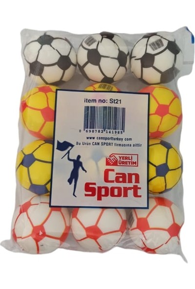 Asımoğlu Can Sport 12 Adet Küçük Boy Stres Topu-Renkli Asımoğlu Can Sport 12 Adet Küçük Boy Stres Topu-Renkli