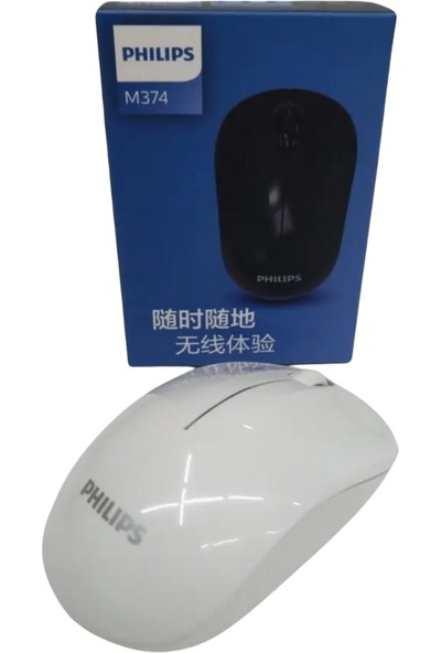 Philips M374 2.4 Ghz Beyaz Renk Kablosuz Mouse