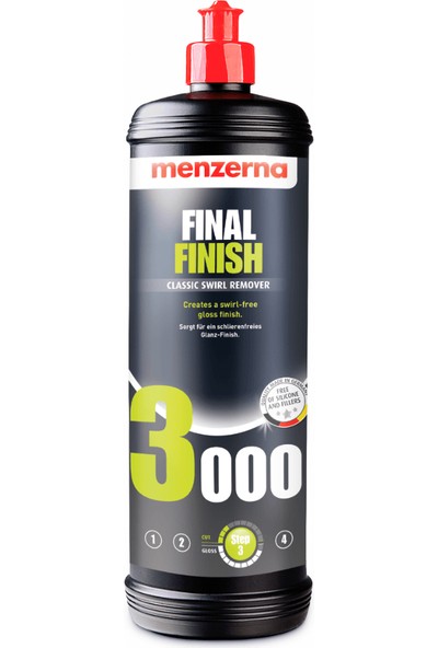 Menzerna 3000 Final Finish Hare Giderici Cila 1 Lt