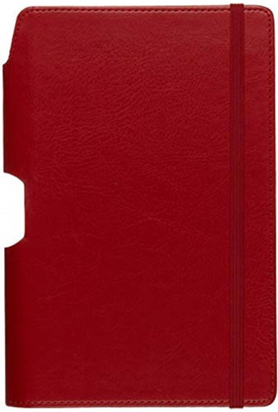 EKS Ticaret Uniquehome VNT-1800-KRM Termo Suni Deri Not Defteri Kırmızı
