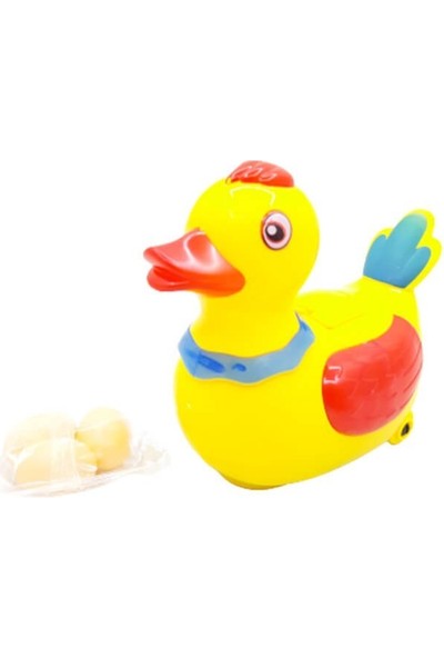 Prestij Pilli Işıklı Sesli Yürüyen Yumurtlayan Ördek PRJ-2283
