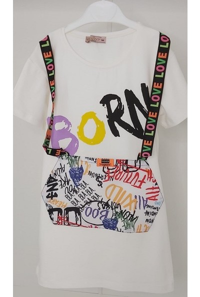 Walox Kız Çocuk BLUZ-TUNİK-BEYAZ-6012