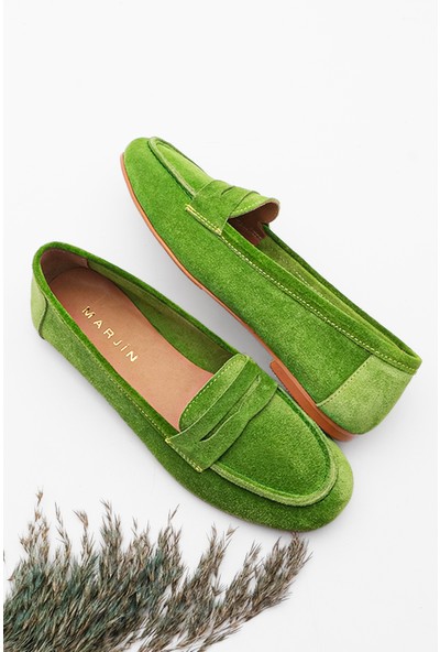 Marjin Kadın Deri Loafer Günlük Ayakkabı Rosme