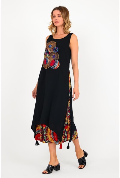 Rodi Kadn Garnili Nakış Elbise (2821) RD22YB112821 Rodi Kadn Garnili Nakış Elbise (2821) RD22YB112821