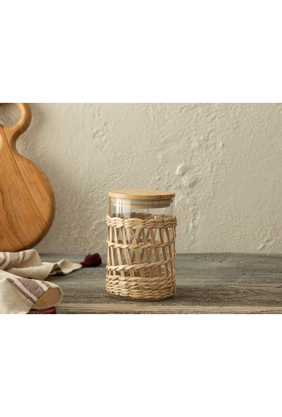 Tiffany Cam Kavanoz 950 ml Şeffaf