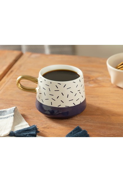 English Home Trim Stoneware Kupa 350 ml Lacivert