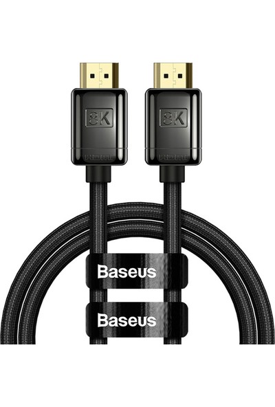 Baseus Hd Series 8k HDMI To HDMI 2.1V HDMI 120hz Kablo 3 Metre Baseus Hd Series 8k HDMI To HDMI 2.1V HDMI 120hz Kablo 3 Metre