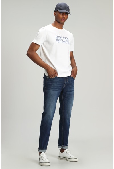 Lufian Regul Smart Jean Erkek Pantolon Slim Fit Mavi Lufian Regul Smart Jean Erkek Pantolon Slim Fit Mavi