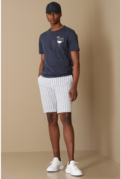 Lufian Apel Spor Erkek Chino Şort Slim Fit Saks Lufian Apel Spor Erkek Chino Şort Slim Fit Saks