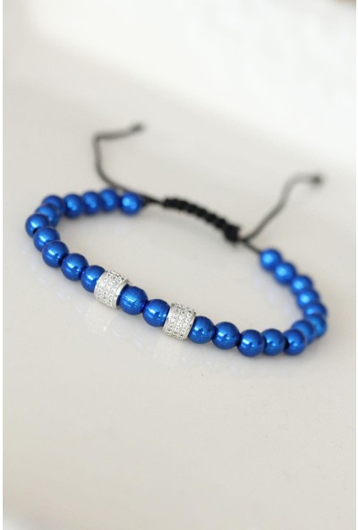 Clariss Gümüş Zirkon Taşlı Mavi Renk Çelik Bileklik Clariss Gümüş Zirkon Taşlı Mavi Renk Çelik Bileklik