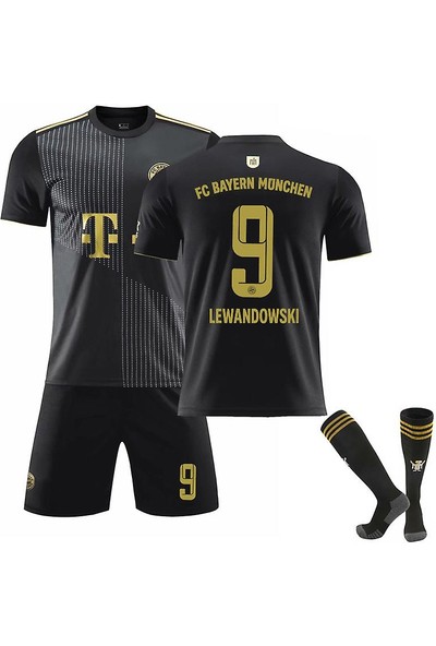 Nova Yeni Sezon Fc Bayern Münih Futbol Tüm Siyah Tişörtler Jersey Ev Forması Çocuklar Gençler Yetişkinler İçin Set (Yurtdışından)