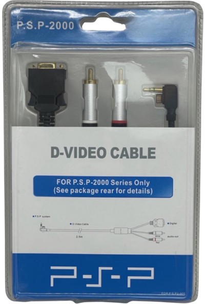 Yues Psp 2000/3000 D Video Kablo Tv Bağlantı Kablosu (Psp 2000/3000 Uyumlu) Yues Psp 2000/3000 D Video Kablo Tv Bağlantı Kablosu (Psp 2000/3000 Uyumlu)