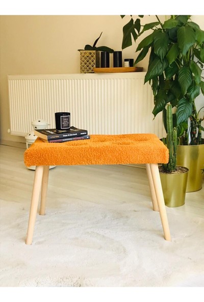 Web Panya Webpanya Gürgen Ahşap Ayaklı Turuncu Teddy Kumaş Pofidik Bench Puf Web Panya Webpanya Gürgen Ahşap Ayaklı Turuncu Teddy Kumaş Pofidik Bench Puf