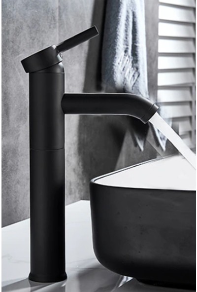 Inventa Aç Kapa Çanak Lavabo Bataryası Siyah