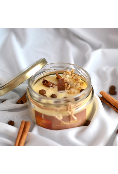 Trend Mum Aromaterapi Tarçın Kokulu Soya Mum , Hediyelik Trend Mum Aromaterapi Tarçın Kokulu Soya Mum , Hediyelik