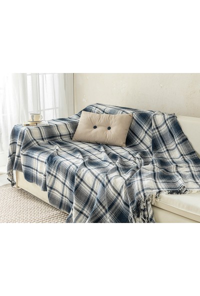 English Home Agata Koltuk Örtüsü 170X180 cm Gri - Lacivert English Home Agata Koltuk Örtüsü 170X180 cm Gri - Lacivert