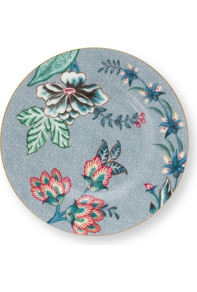 Flower Festival Mavi Petit Four Tabağı 12 cm