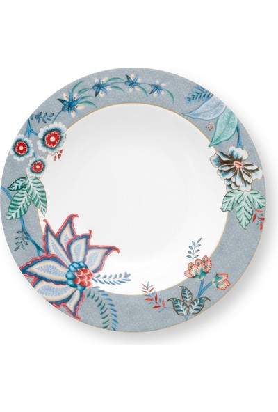 Flower Festival Mavi Çukur Tabak 21,5 cm