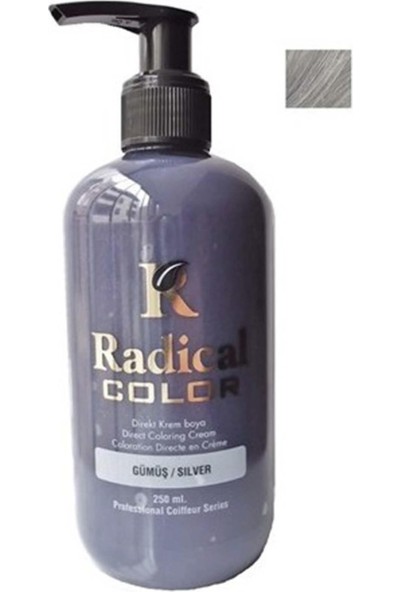 Radical Color Su Bazlı Saç Boyası 250 ml Gümüş