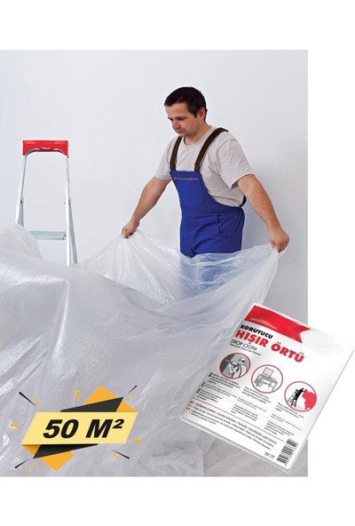 Badem10 Hışır Örtü Boyacı Naylonu Eşya Zemin Koruma 50 M² (4X12.5 Metre) Badem10 Hışır Örtü Boyacı Naylonu Eşya Zemin Koruma 50 M² (4X12.5 Metre)
