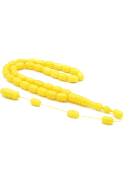Usta Işi Sistemli Kapsül Kesim Sarı Sıkma Kehribar Tesbih 104 Usta Işi Sistemli Kapsül Kesim Sarı Sıkma Kehribar Tesbih 104