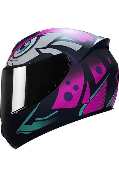 Pinellia Flowers Motosiklet Tam Kask Yaz Beden: XXL (Yurt Dışından)