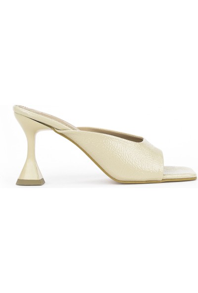 Ziya, Kadın Topuklu Terlik 121996 216 Bej