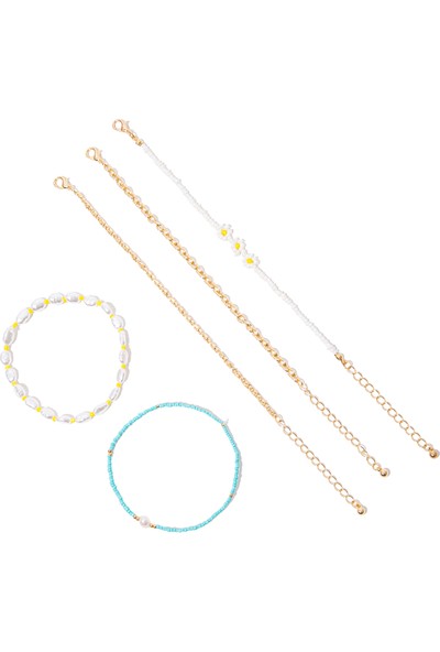 Mavi Boncuklu Bileklik Seti