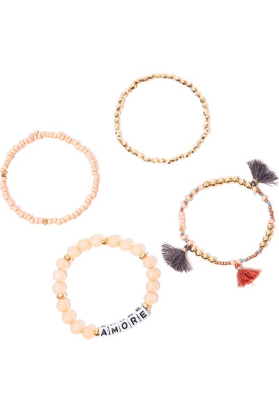 Mavi Altın Rengi Bileklik Seti