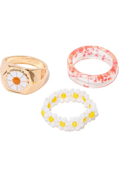 Mavi Renkli Yüzük Seti