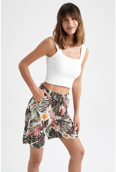 DeFacto Cepli Viskon Şort L7411AZ22HS