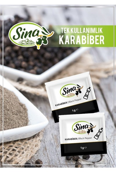 Sina Tek Kullanımlık Karabiber 1 g x 1000 adet
