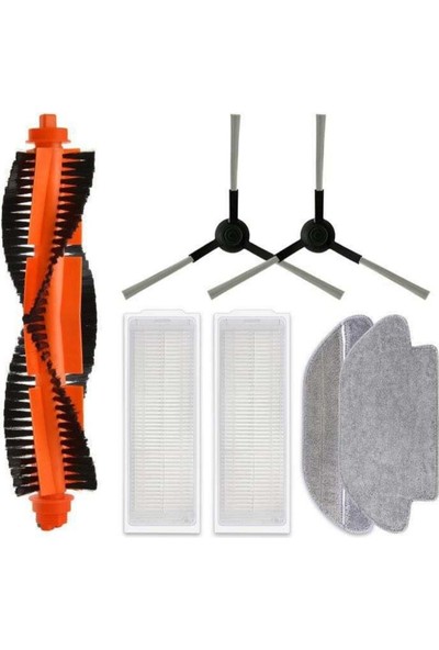 Roboxia Xiaomi Mi Robot Vacuum Mop Pro STYTJ02YM Uyumlu Yenileme Seti 7 Parça Siyah Roboxia Xiaomi Mi Robot Vacuum Mop Pro STYTJ02YM Uyumlu Yenileme Seti 7 Parça Siyah