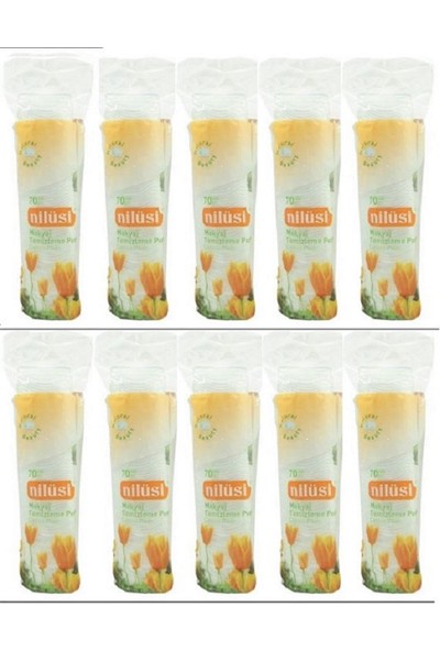 Ipek Nilüsi Makyaj Temizleme Pedi - Disk Pamuk 70 Li x 10 Paket Ipek Nilüsi Makyaj Temizleme Pedi - Disk Pamuk 70 Li x 10 Paket