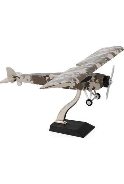 Zekupp Ahşap Askeri Kamuflaj Tasarımlı Uçak Maketi Model A Zekupp Ahşap Askeri Kamuflaj Tasarımlı Uçak Maketi Model A
