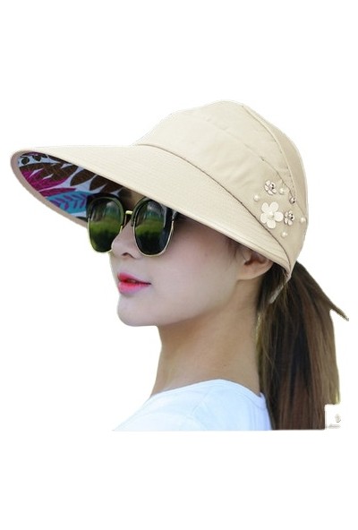 Dlloer Yaz Eğlence Seyahat Uv Koruma Katlanabilir Güneş Şapkası Güneş Şapkası Kadın Güneş Şapkası (Yurt Dışından)