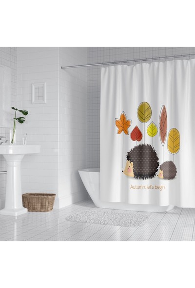 Yilegou Duş Perdesi Takımları, Çizgi Film Resimleri Banyo Perdesi, Kancalı Su Geçirmez Banyo Perdesi, 72 x 72 İnç (Yurt Dışından)