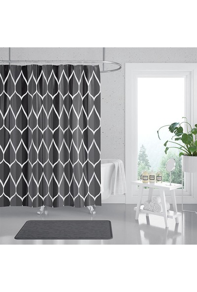 Yilegou Duş Perdesi Takımları, Basit Modern Banyo Perdesi, Kancalı Su Geçirmez Banyo Perdesi, 72 x 72 İnç (Yurt Dışından) Yilegou Duş Perdesi Takımları, Basit Modern Banyo Perdesi, Kancalı Su Geçirmez Banyo Perdesi, 72 x 72 İnç (Yurt Dışından)