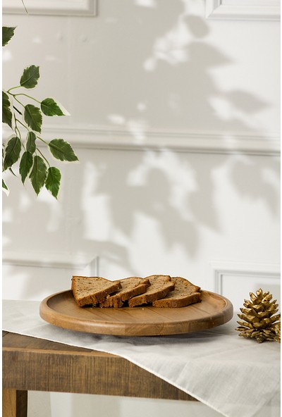 By Pallette Merope Dönen Ahşap Servis Tabağı