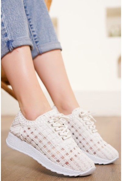 Linda Shoes Dantelli Spor Ayakkabı