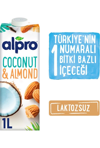 Alpro Hindistan Cevizi & Badem Sütü 1 Lt