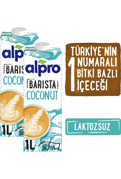 Alpro Barista Hindistan Cevizi Sütü 2x1 Lt Avantajlı Paket Alpro Barista Hindistan Cevizi Sütü 2x1 Lt Avantajlı Paket