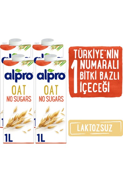 Alpro Şekersiz Yulaf Sütü 4x1L