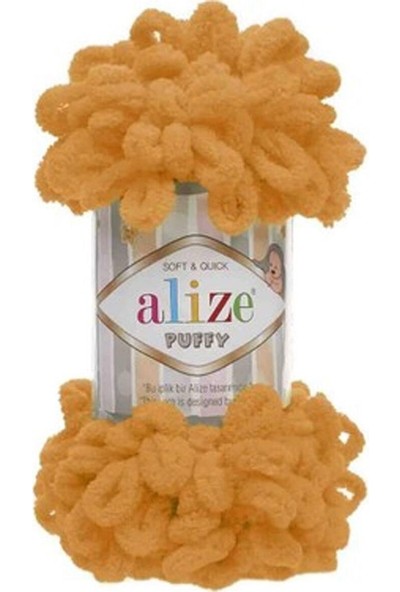 Alize Puffy El Örgü Ipi Portakal 006