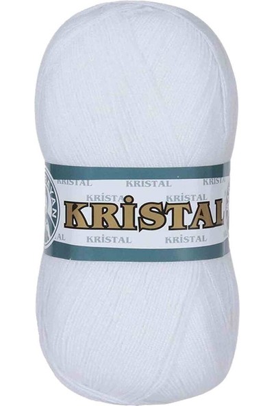 Ören Bayan Kristal El Örgü Ipi Beyaz 000