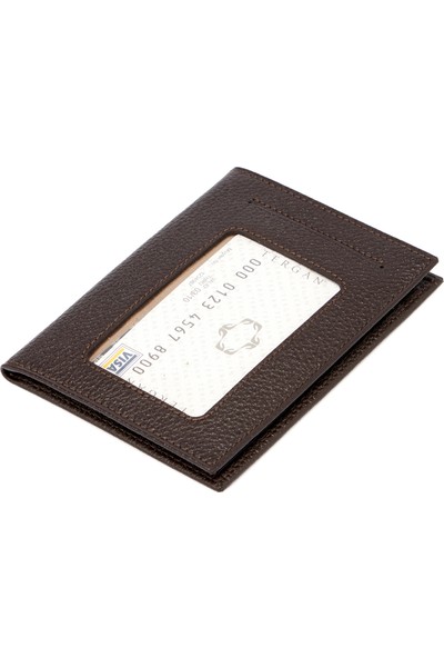 Tergan Kahve Deri Erkek Kimlik Kabı 01582A7P