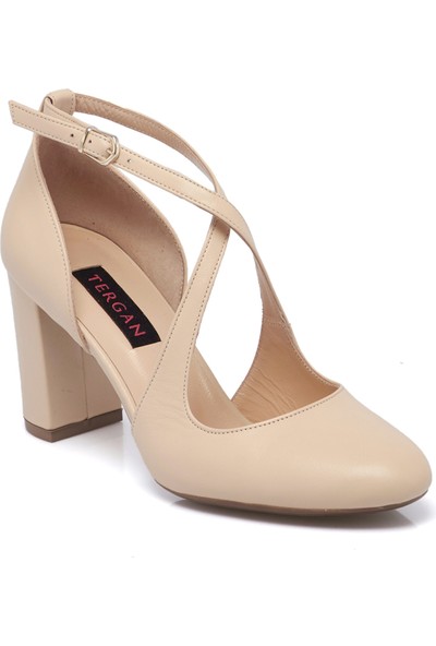 Tergan Pudra Deri Kadın Ayakkabı 65554A67