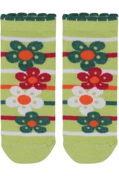 Desenli Çocuk Çorabı 940 | Yeşil