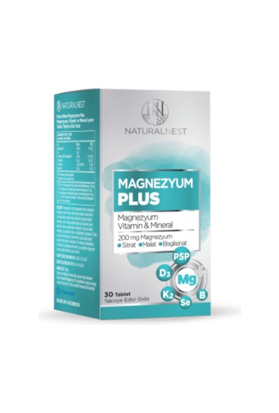 Naturalnest Magnezyum 100 Mg 30 Tablet Naturalnest Magnezyum 100 Mg 30 Tablet